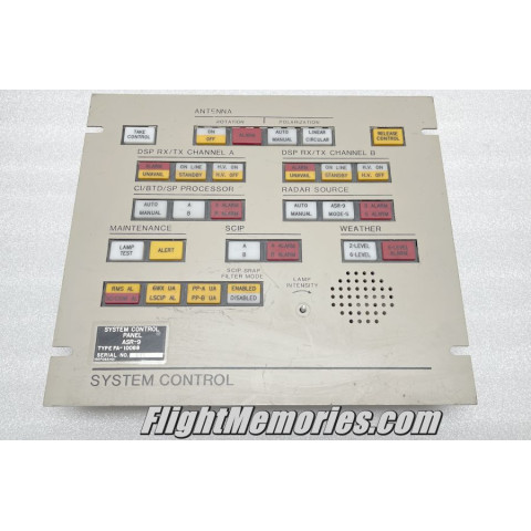 ASR-9 Airport Surveillance Radar System Antenna Control Panel, FA-10088 ...