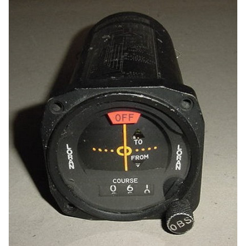 Vintage Aircraft Loran Course Deviation Indicator
